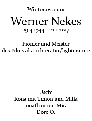 Werner Nekes – Welcome